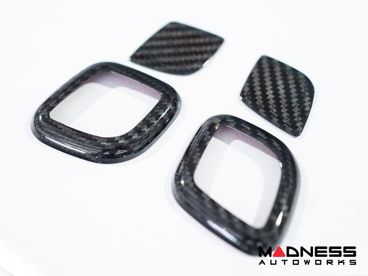 Maserati Quattroporte Headrest Button Cover - Carbon Fiber - Feroce ...