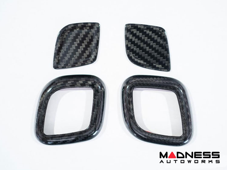Maserati Quattroporte Headrest Button Cover - Carbon Fiber - Feroce ...